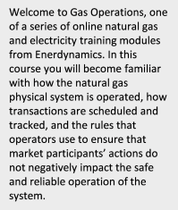 Gas Operations Course Sample
