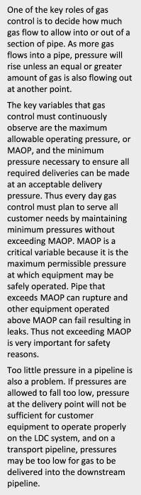 Gas Operations Course Sample